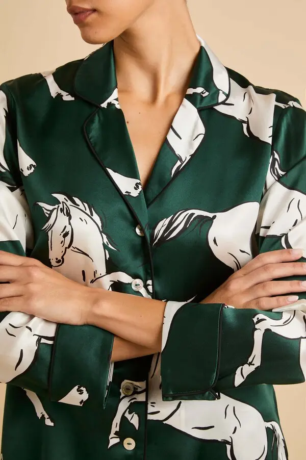 Olivia Von Halle Lila Equora Horse Pajamas