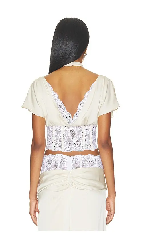 ANIYE RECORDS Juno Top In Cream