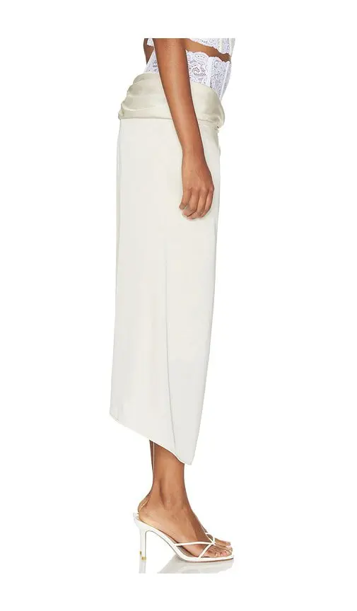 ANIYE RECORDS Juno Midi Skirt In Cream