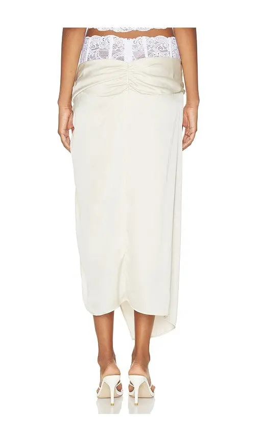 ANIYE RECORDS Juno Midi Skirt In Cream