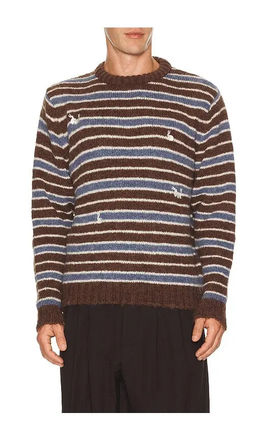 CARNE BOLLENTE Bunny Crossings In Multi - Stripes
