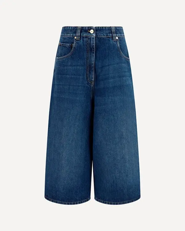 Brunello Cucinelli Wide-leg Denim Jeans