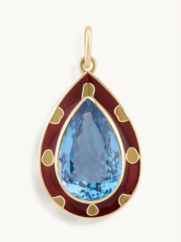 HOUSE JANOLO Lotus Pendant - Blue Multi