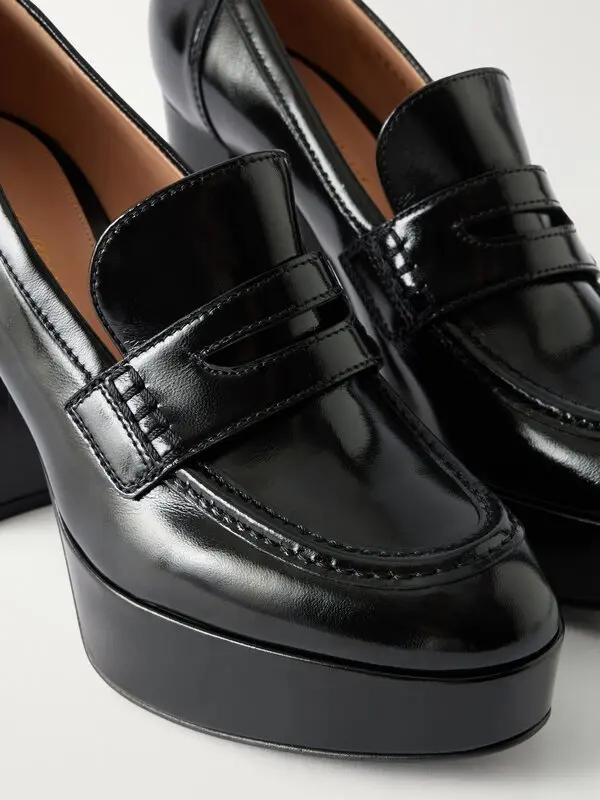 GIANVITO ROSSI Hadden 70 Patent-leather Platform Pumps