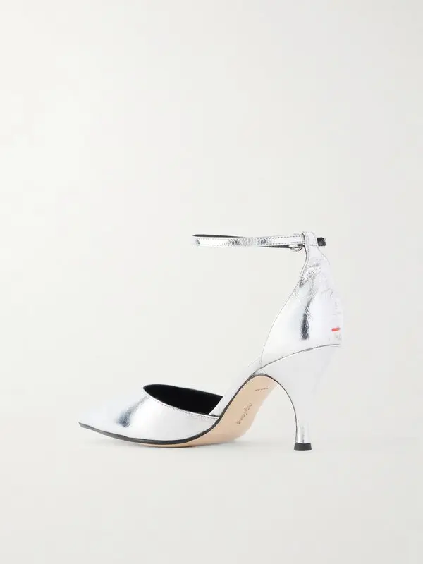 AeydĒ Cassandra 80 Textured-leather Pumps