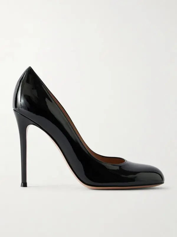GIANVITO ROSSI 105 Patent-leather Pumps - Black