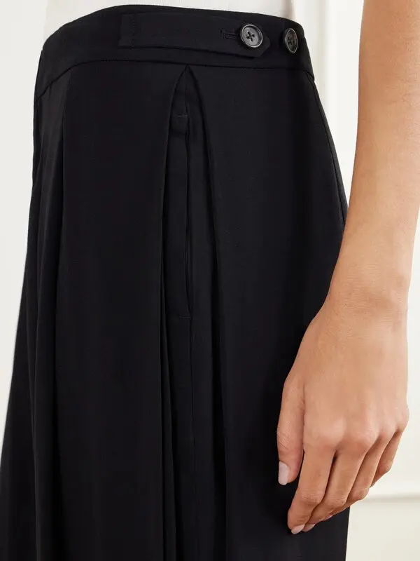 Polo Ralph Lauren Pleated Crepe Tapered Pants