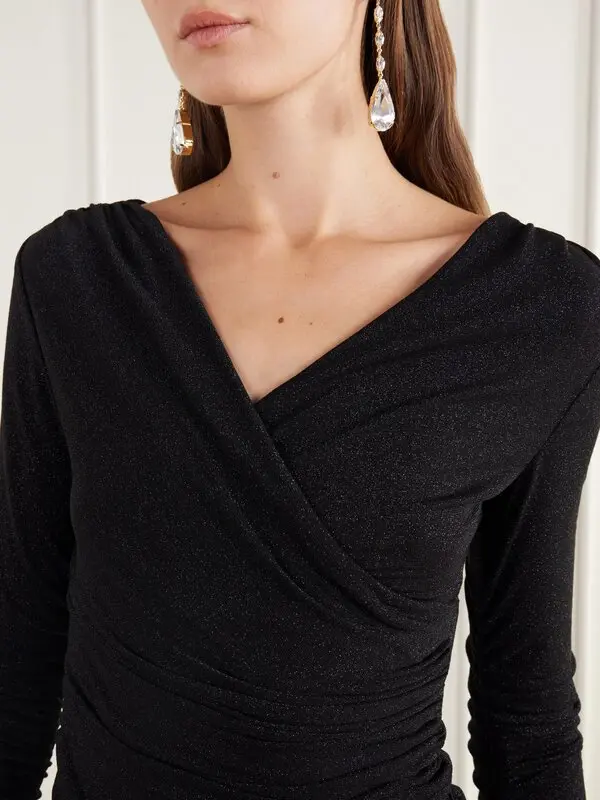 Dolce & Gabbana Ruched Stretch-knit Blouse
