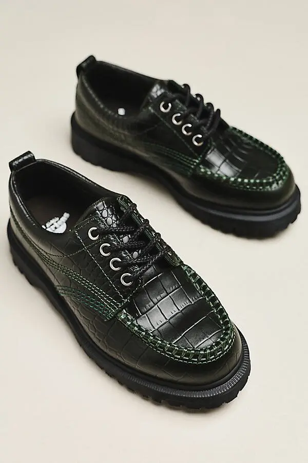 Dr. Martens Lowell Croc Embossed Oxfords