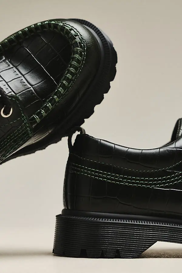 Dr. Martens Lowell Croc Embossed Oxfords