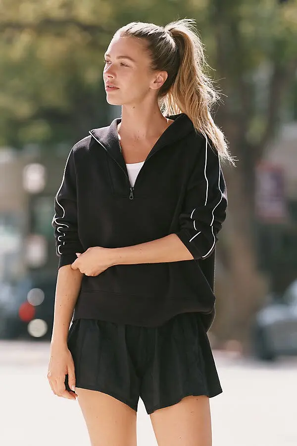 Beach Riot Mara Half-zip Sweatshirt