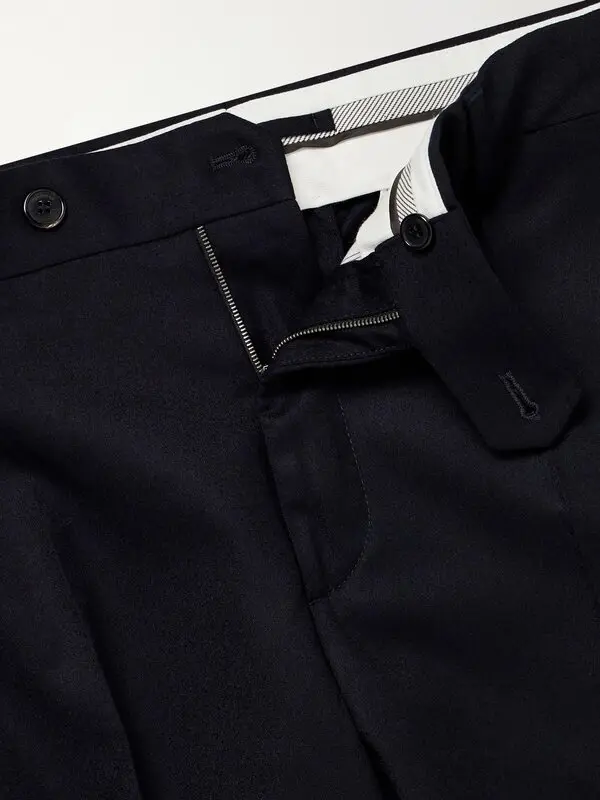 SLOWEAR Incotex Tapered Wool-blend Flannel Cargo Trousers