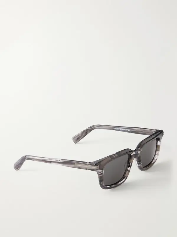 Zegna Square-frame Acetate Sunglasses