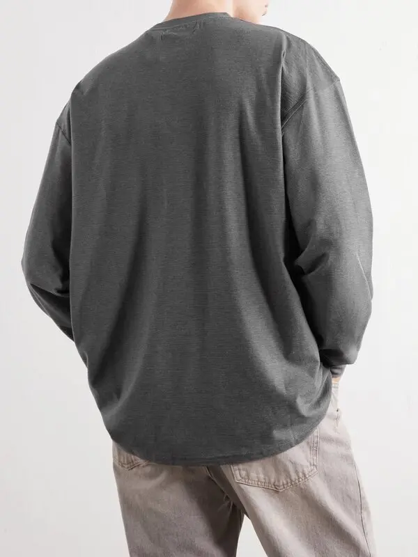 GRAPHPAPER Ripple Wool And Cotton-blend Jersey T-shirt