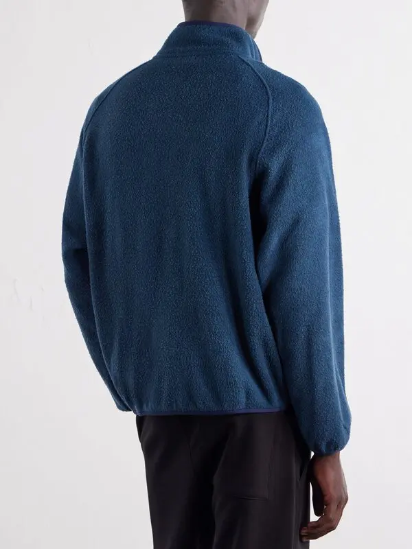 A.PRESSE Silk-fleece Half-zip Sweatshirt