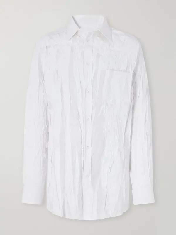 MAISON MARGIELA Bianchetto-printed Satin Shirt