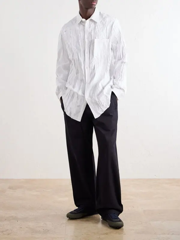 MAISON MARGIELA Bianchetto-printed Satin Shirt