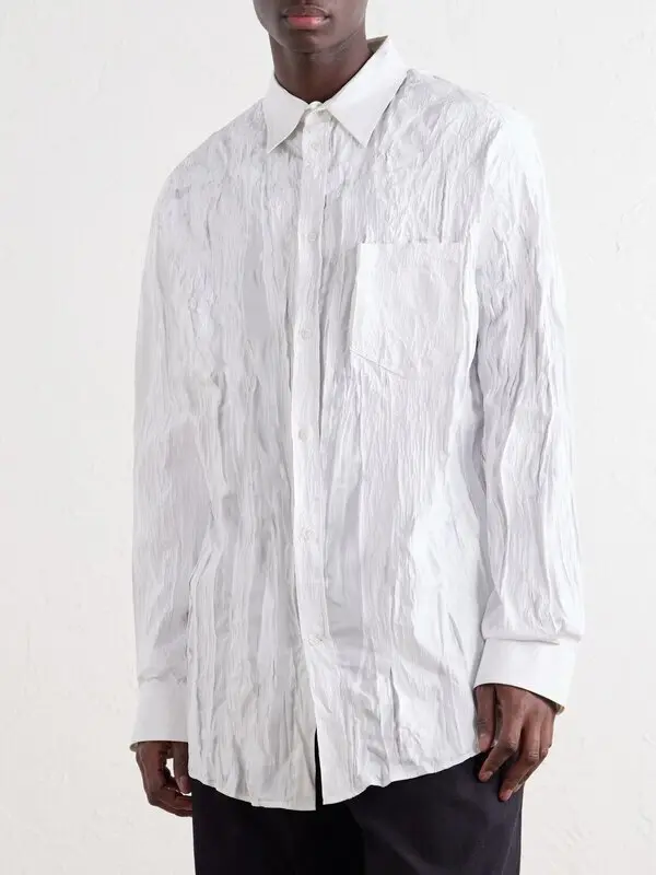 MAISON MARGIELA Bianchetto-printed Satin Shirt