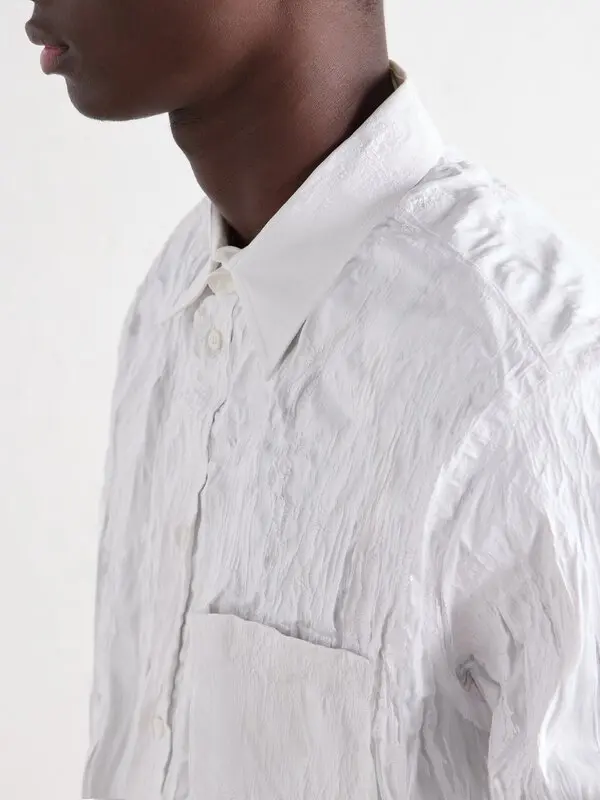 MAISON MARGIELA Bianchetto-printed Satin Shirt