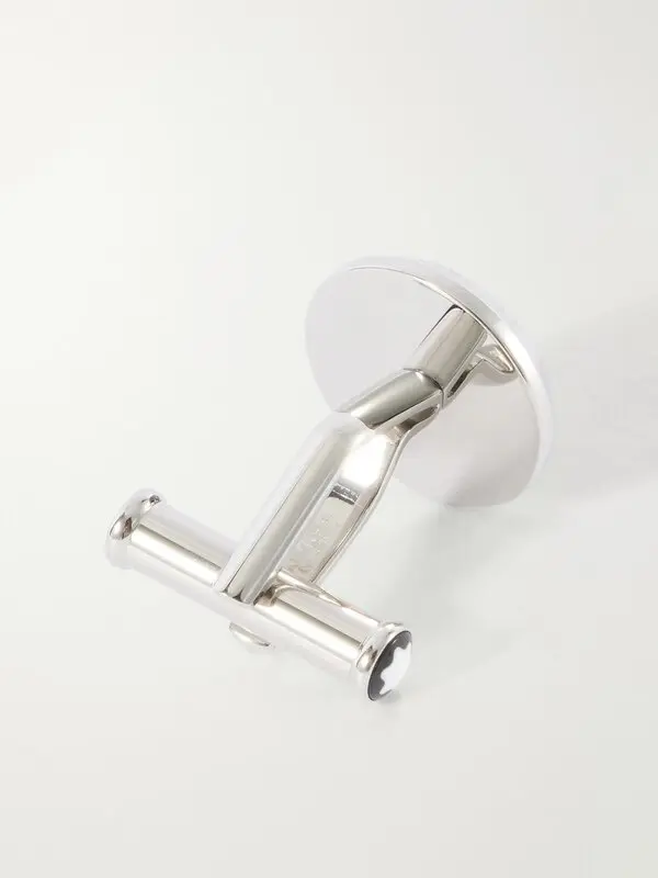 Montblanc Stainless Steel Onyx Cufflinks