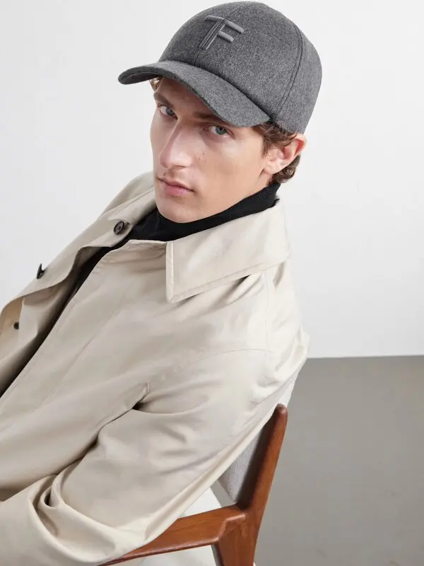 TOM FORD Logo-embroidered Cashmere Cap