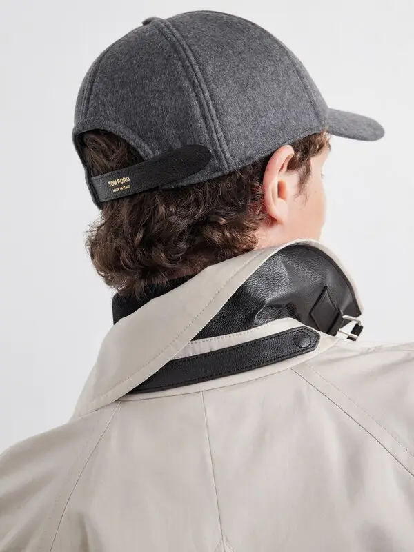 TOM FORD Logo-embroidered Cashmere Cap