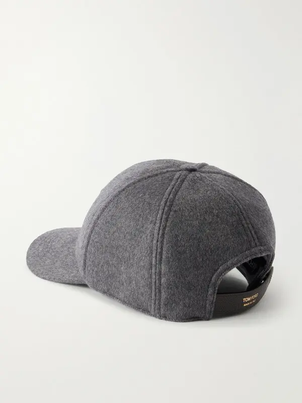 TOM FORD Logo-embroidered Cashmere Cap