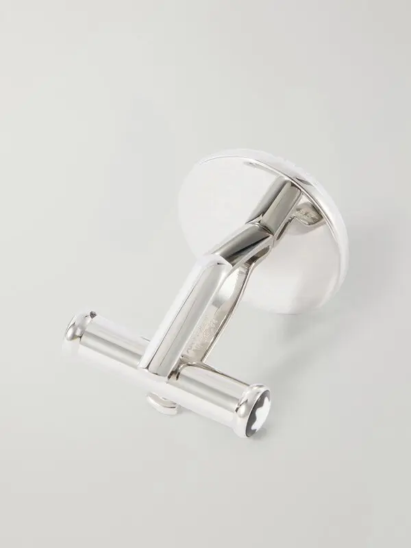 Montblanc Stainless Steel And Resin Cufflinks