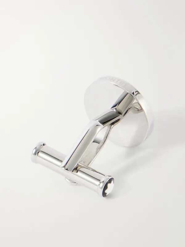 Montblanc Stainless Steel And Resin Cufflinks