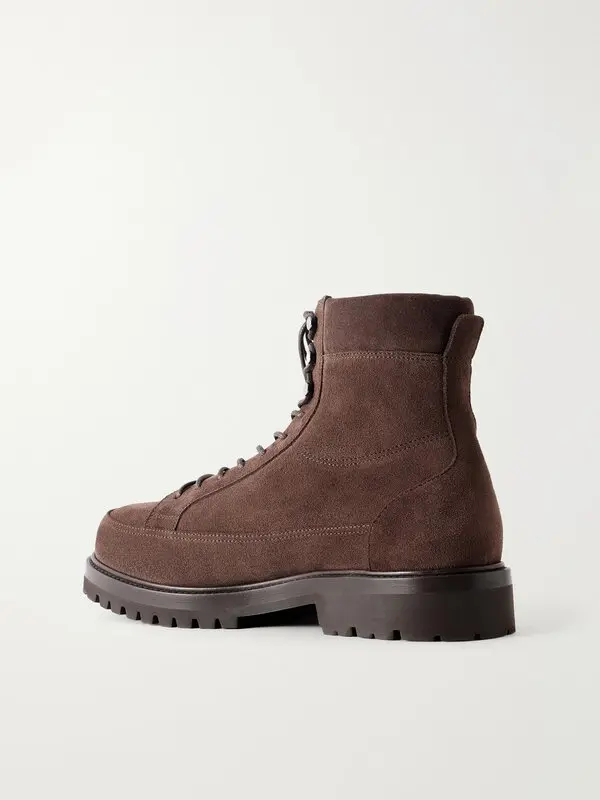 Brunello Cucinelli Suede Hiking Boots