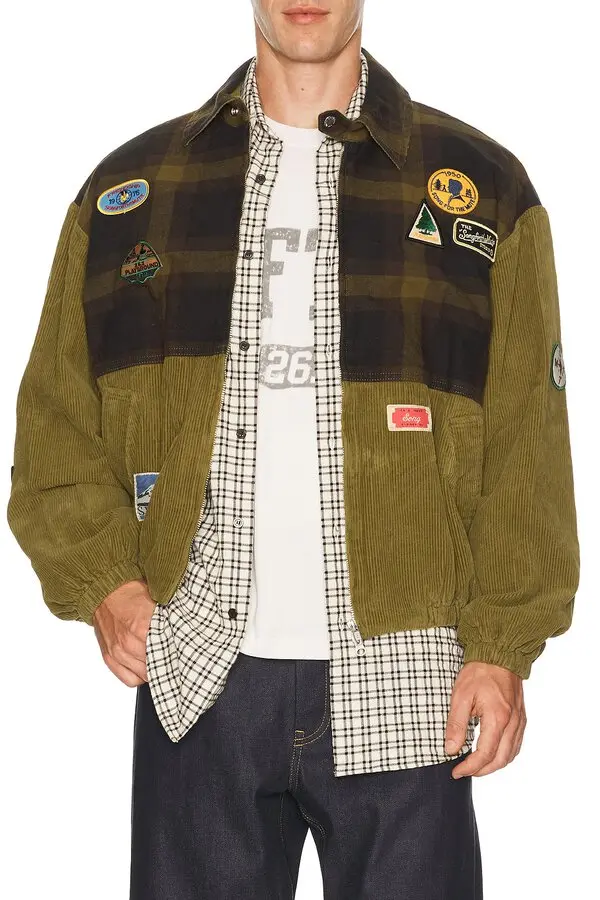 SONG FOR THE MUTE Scout Bomber Jacket In Multi
