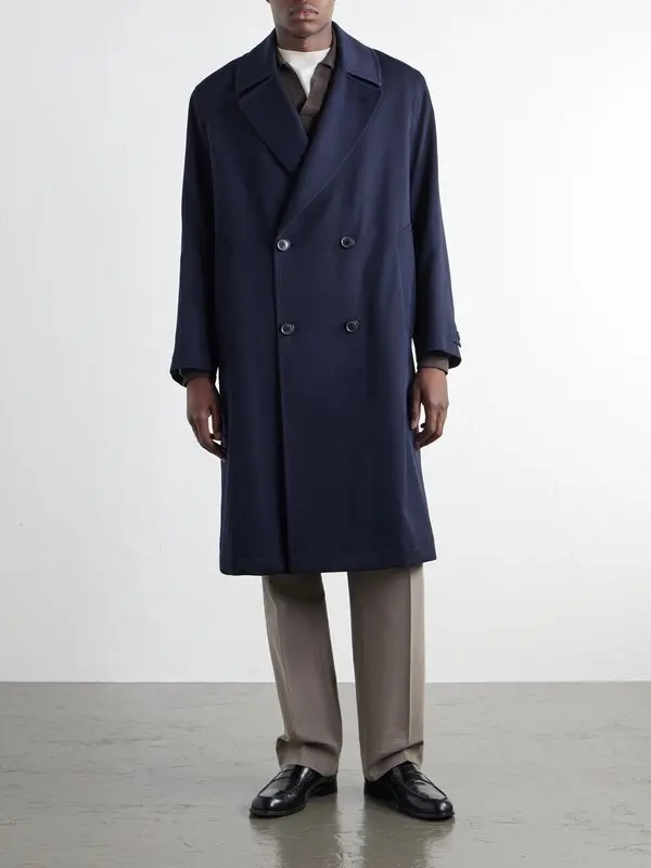 Paul Smith Double-breasted Wool-twill Coat