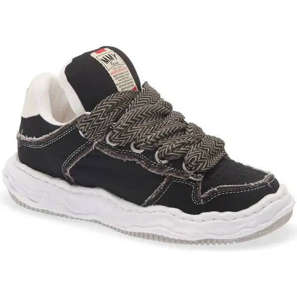 Mihara Yasuhiro Wayne Low Top Sneaker - Black