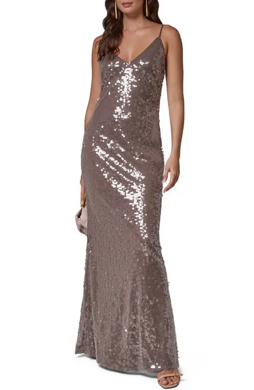Donna Karan New York V-neck A-line Gown
