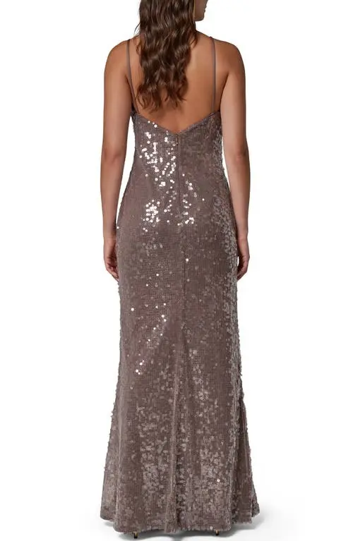 Donna Karan New York V-neck A-line Gown