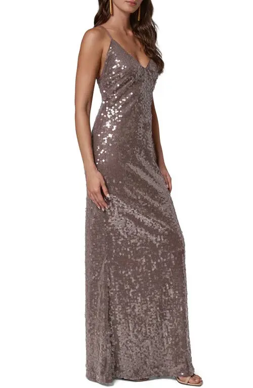 Donna Karan New York V-neck A-line Gown
