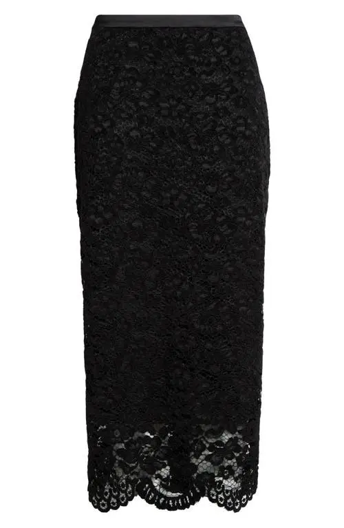 Nordstrom Lace Overlay Midi Skirt