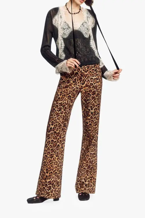 Anna Sui Without Bow Lingerie Lace Knit Cardigan