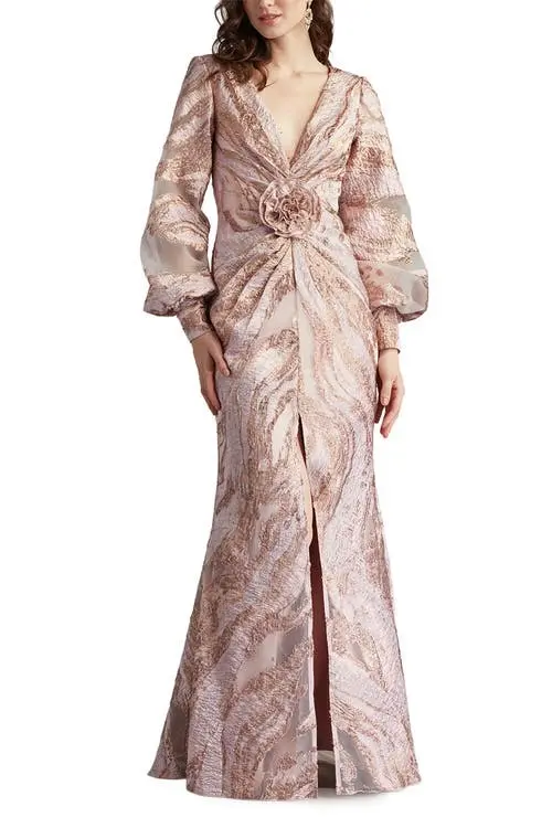 Tadashi Shoji Roselle Gilded Gown