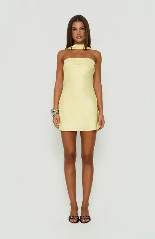 Princess Polly Declynne Strapless Scarf Detail Minidress