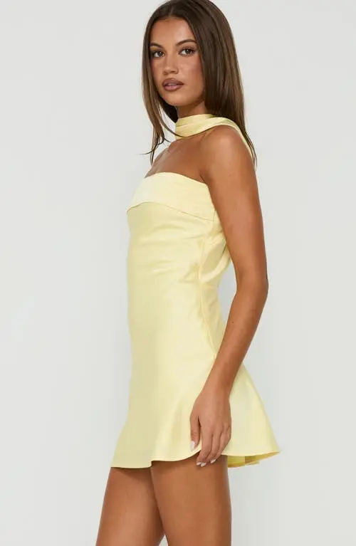 Princess Polly Declynne Strapless Scarf Detail Minidress
