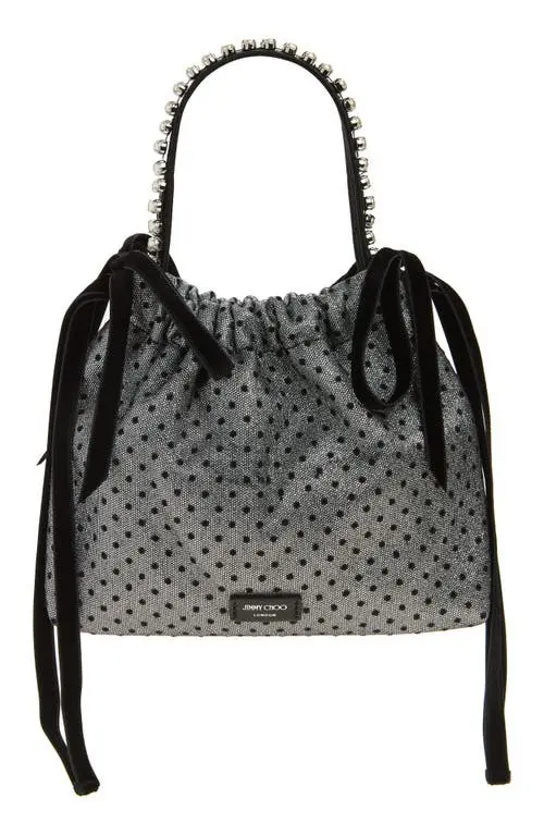 JIMMY CHOO Mini Drawstring Top-handle Bag