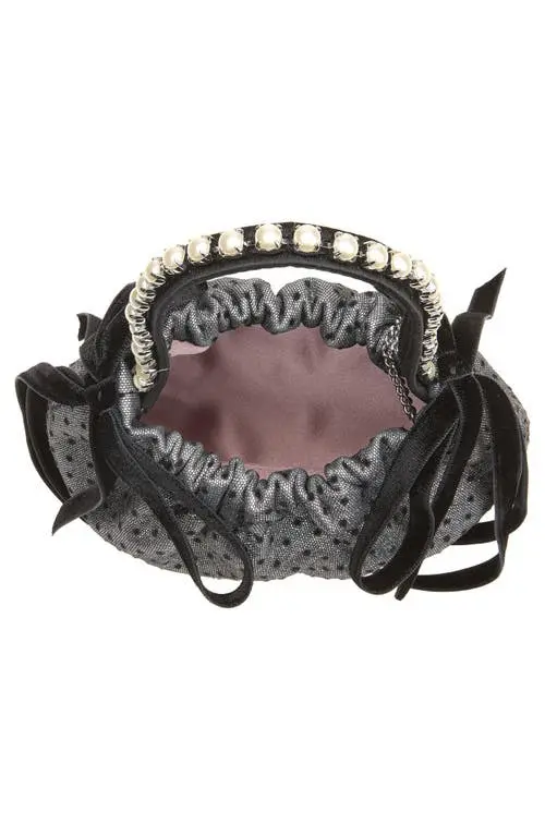 JIMMY CHOO Mini Drawstring Top-handle Bag