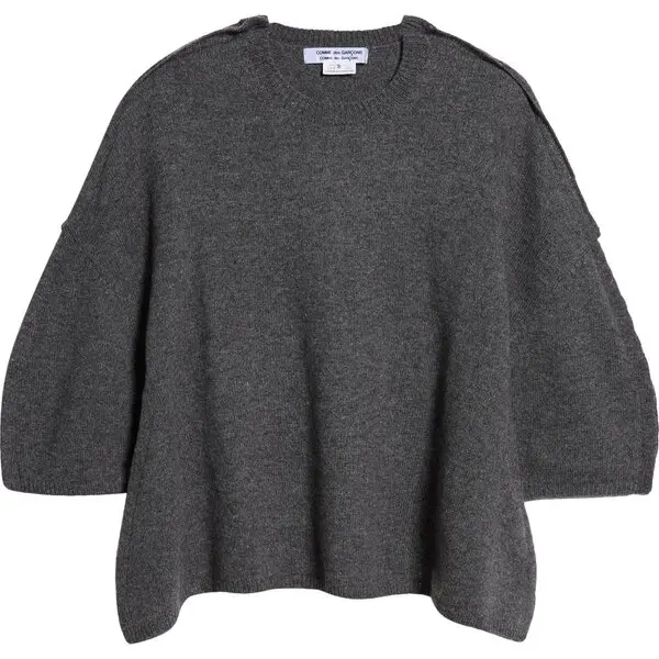Comme Des Garçons Asymmetric Hem Wool Sweater