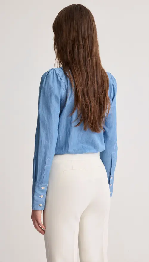 Smythe Box Pleat Tonal Pocket Shirt