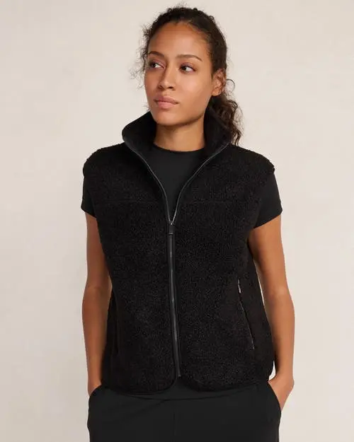 HAVEN WELL WITHIN Balance Faux Shearling Cropped Vest