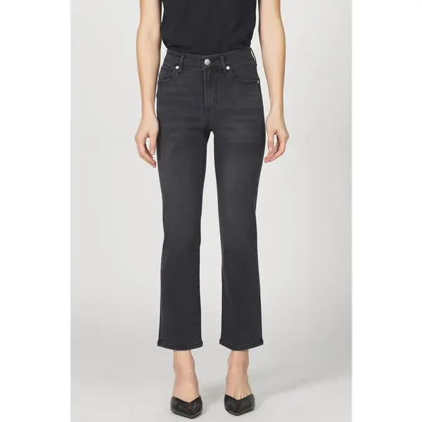 DEAR JOHN Anika Mid Rise Straight Leg Ankle Jeans
