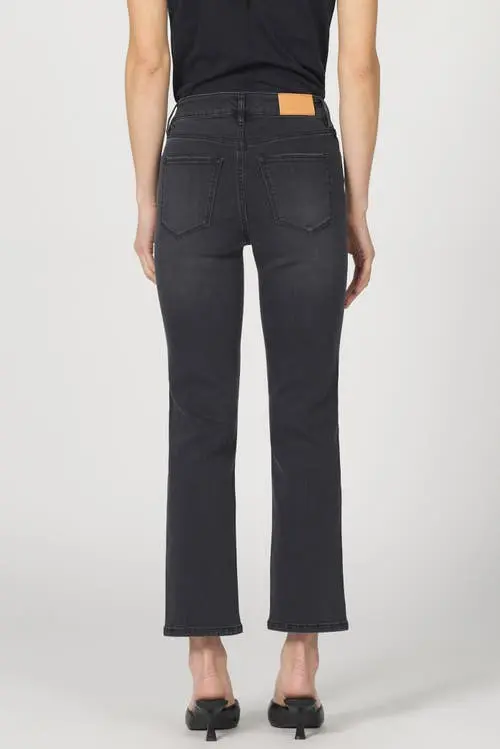 DEAR JOHN Anika Mid Rise Straight Leg Ankle Jeans