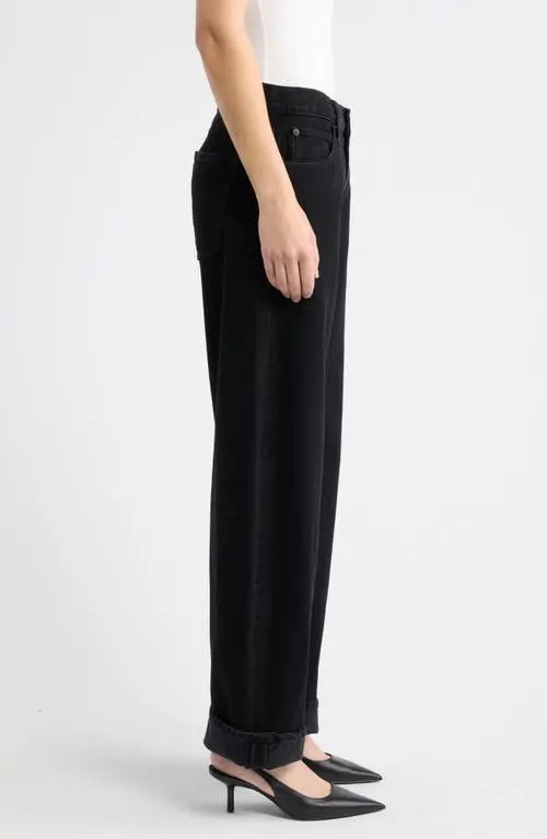 FRAME The Cuffed Low Bow Barrel Jeans