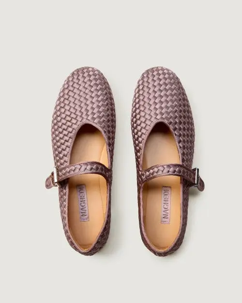 NAGHEDI Marais Mary Jane Flats Satin - Lavender